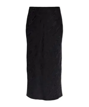 Dries Van Noten Draped Skirt - Black