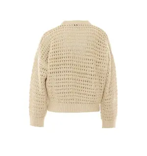 Brunello Cucinelli Open-knit Sequined Sweater