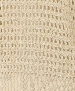 Brunello Cucinelli Open-knit Sequined Sweater