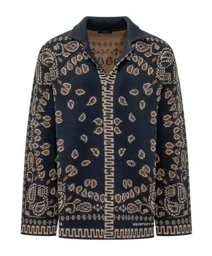 Alanui Bandana Jacquard Polo Shirt
