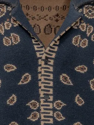 Alanui Bandana Jacquard Polo Shirt