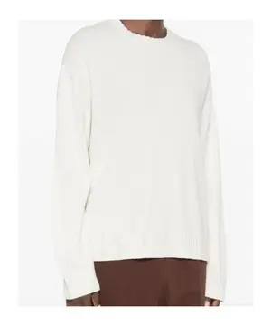Fabiana Filippi Ribbed-trim Crew-neck Sweater - White