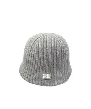 Miu Miu Ribbed Knit Hat