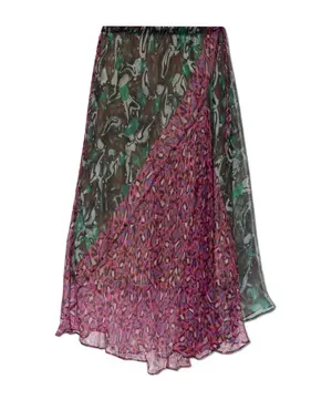 Dries Van Noten Patterned Skirt - Multi-color