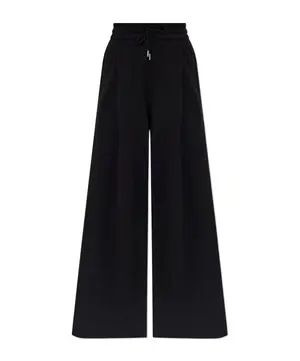 Dries Van Noten Wide-leg Athletic Pants - Black
