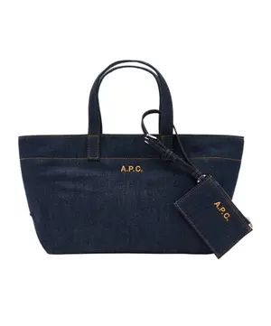 A.p.c. Small Le Drummer Denim Tote Bag