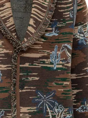 Alanui Tex-hawaii Jacquard Cardigan