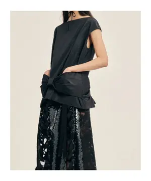 Simone Rocha Bow-detail Peplum Top