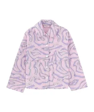 Emilio Pucci Printed Short Down Jacket - Purple