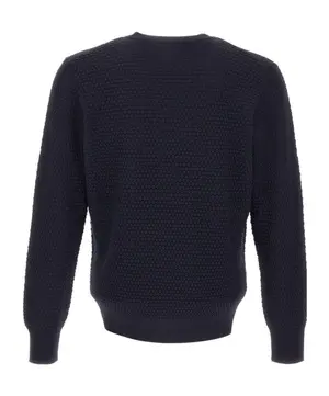 KANGRA Textured Crew Neck Knitted Sweater
