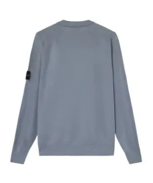 Stone Island Loose-fit Raglan Sleeve Crewneck Jumper - Ashes