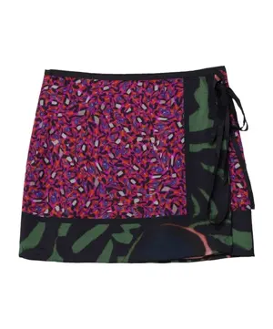 Print Wrap Skirts