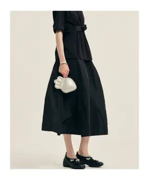 Simone Rocha Taffeta Circle Midi Skirt