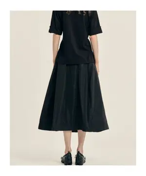 Simone Rocha Taffeta Circle Midi Skirt