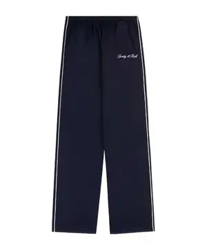 SPORTY  RICH Straight-leg Casual Trousers - Black