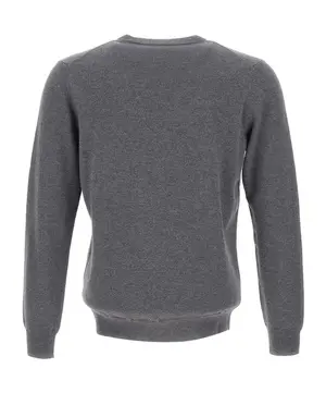 KANGRA Ribbed Trim Knitted Sweater