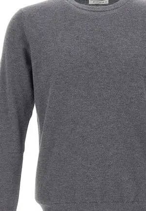 KANGRA Ribbed Trim Knitted Sweater