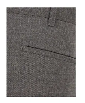 Paul Smith Embroidered Wool Tailored Pant Belt Loops