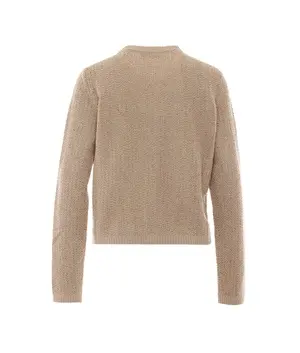 Fabiana Filippi Textured Embellished Cardigan - Nude