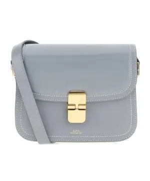 A.p.c. Grace Small Shoulder Bag - Light Blue