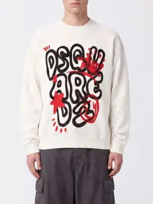 Dsquared2 Logo Print Crewneck Sweatshirt - White
