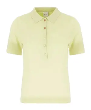 Paul Smith Polo-collar Knit Top - Yellow