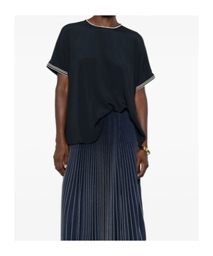Fabiana Filippi Striped Trim T-shirt