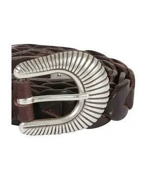 GOLDEN GOOSE Braided Leather Belt