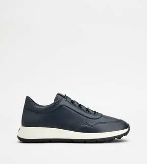 TOD'S Red Dot Sneakers In Leather - Blue