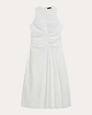 Theory Asymmetric Ruched Tank Dress