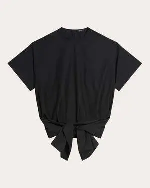 Theory Boxy Tie-front Top