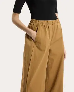 Theory Cotton Curved Parachute Pants