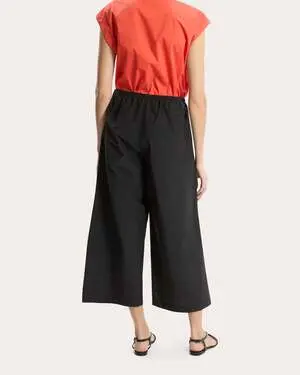 Theory Fluid Cropped Wide-leg Pants