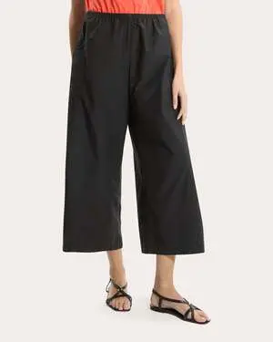 Theory Fluid Cropped Wide-leg Pants