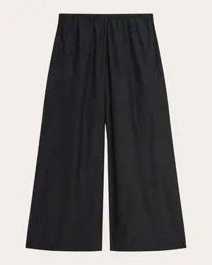 Theory Fluid Cropped Wide-leg Pants