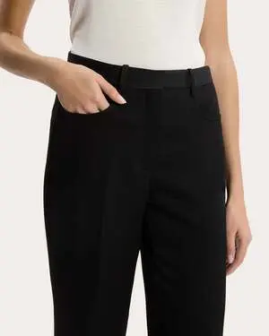 Theory Satin Slim Straight-leg Pants