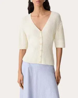 Theory Knit Shaped V-neck Cardigan