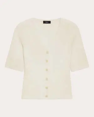 Theory Knit Shaped V-neck Cardigan