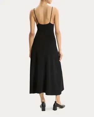 Theory Knit Crochet Boatneck Dress