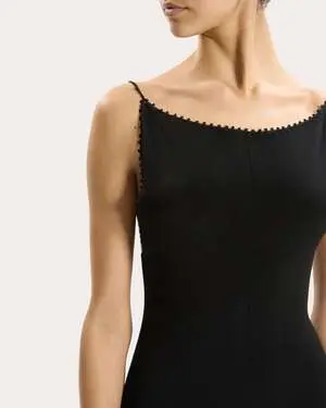 Theory Knit Crochet Boatneck Dress