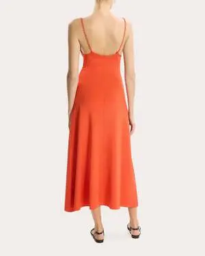 Theory Knit Crochet Boatneck Dress