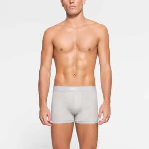 SKIMS 3" Boxer Brief 3 Pack | Grey | | Cotton - Heather Multi