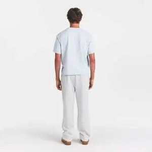 SKIMS Relaxed Cropped Crewneck | Blue | Large | Heavyweight Cotton - Atmosphere