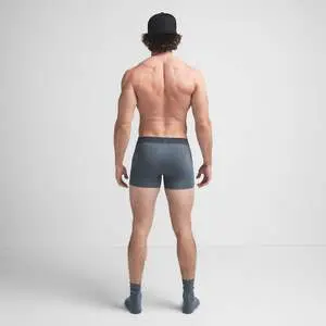 SKIMS 3" Boxer Brief | Blue | | Cotton - Kyanite
