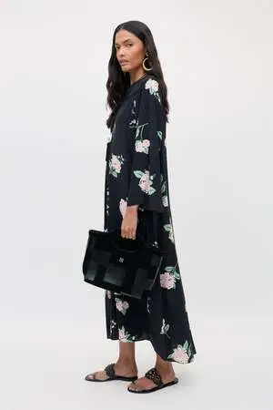 Rixo Lucilla Peonies Scatter Regular Dress