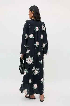 Rixo Lucilla Peonies Scatter Regular Dress