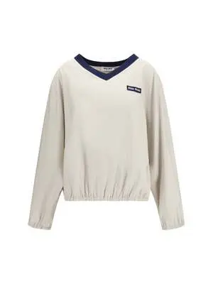 Miu Miu Pongé Tec Sweatshirt - Multicolor