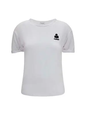 Isabel Marant Étoile Koldia Logo T-shirt - White