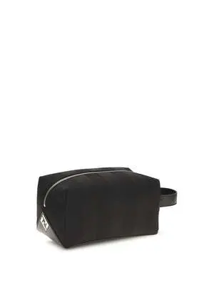 Fendi Striped Beauty Case - Cream