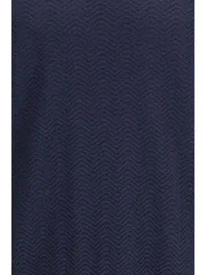 Giorgio Armani Short-sleeved Cotton And Silk Sweater
